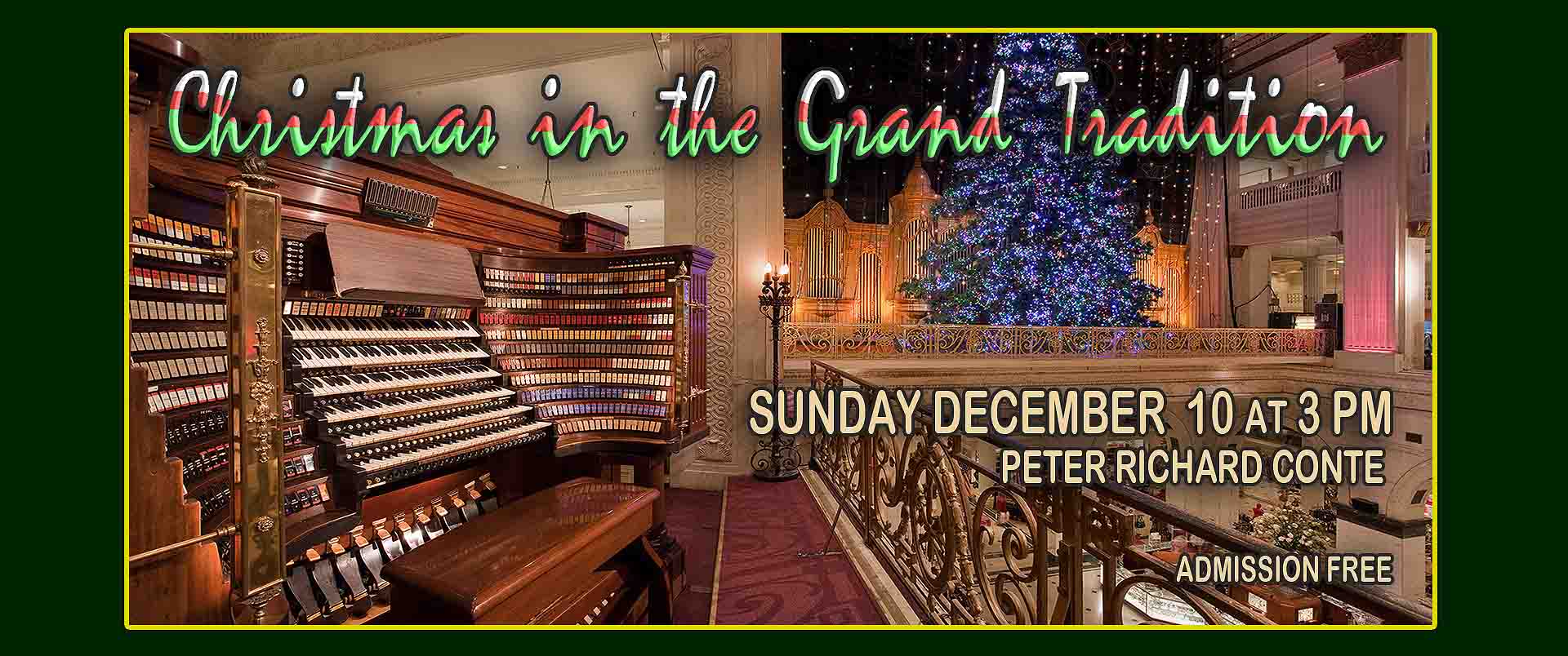 Christmas Light Show at Macy’s Philadelphia – Friends of Wanamaker Organ